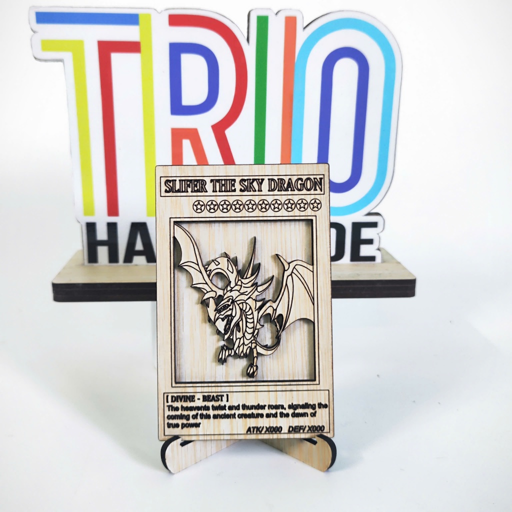 Yugi God Osiris Card Engraved with 2 Layers of Wood to Create a Vivid ...