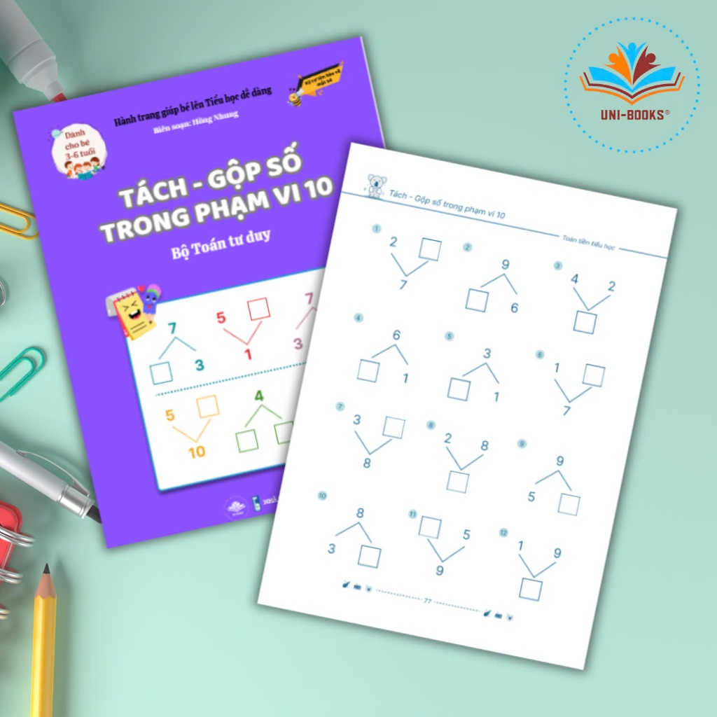 Book - Separating Numbers Within 10 - Helping Children Confidently Enter Grade 1 - Math ...