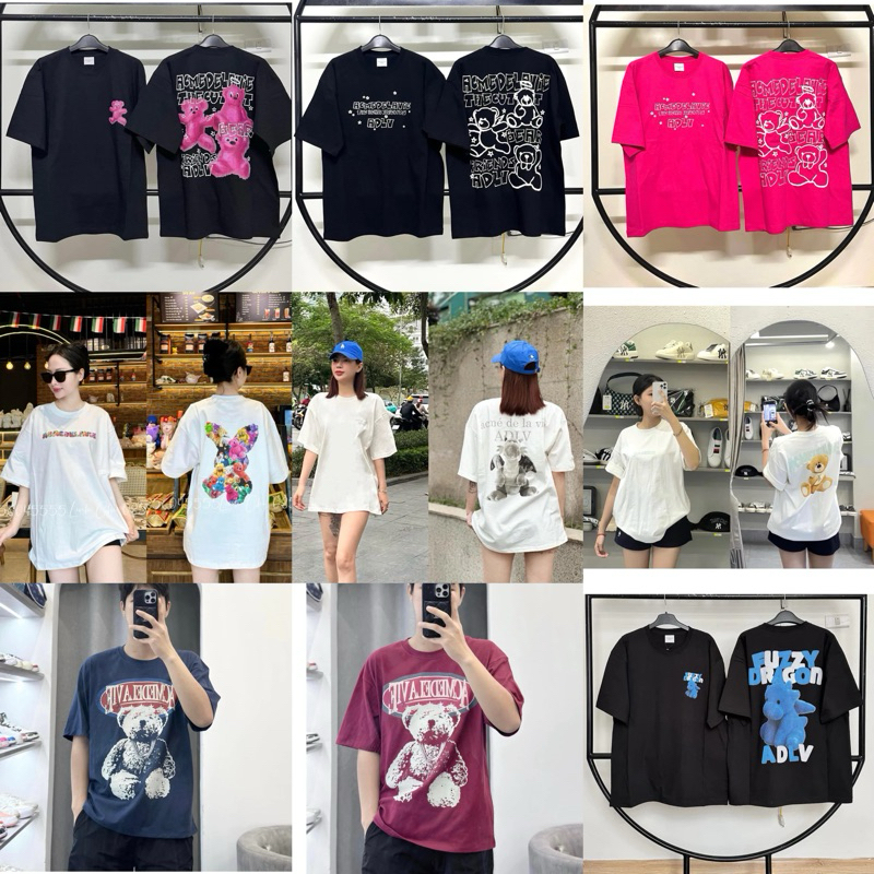 [GENUINE Adlv] Collection of ADLV BIG PRINTING 2023 Shirts in italics ...