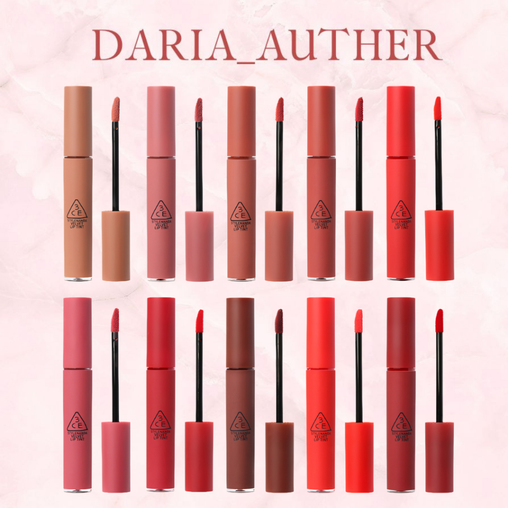 3ce Velvet Lip Tint Walk N Talk / Bitter Hour / Cashmere Nude ...