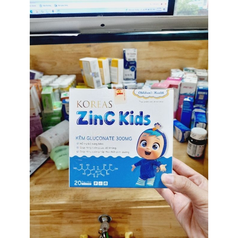 Zinc KIDS KOREAS ZINC supplement syrup for children (box of 20 tubes ...