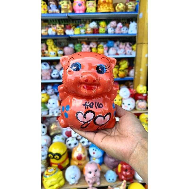 Economical ceramic pig, ceramic Dodo pig No. 6 (Random delivery ...