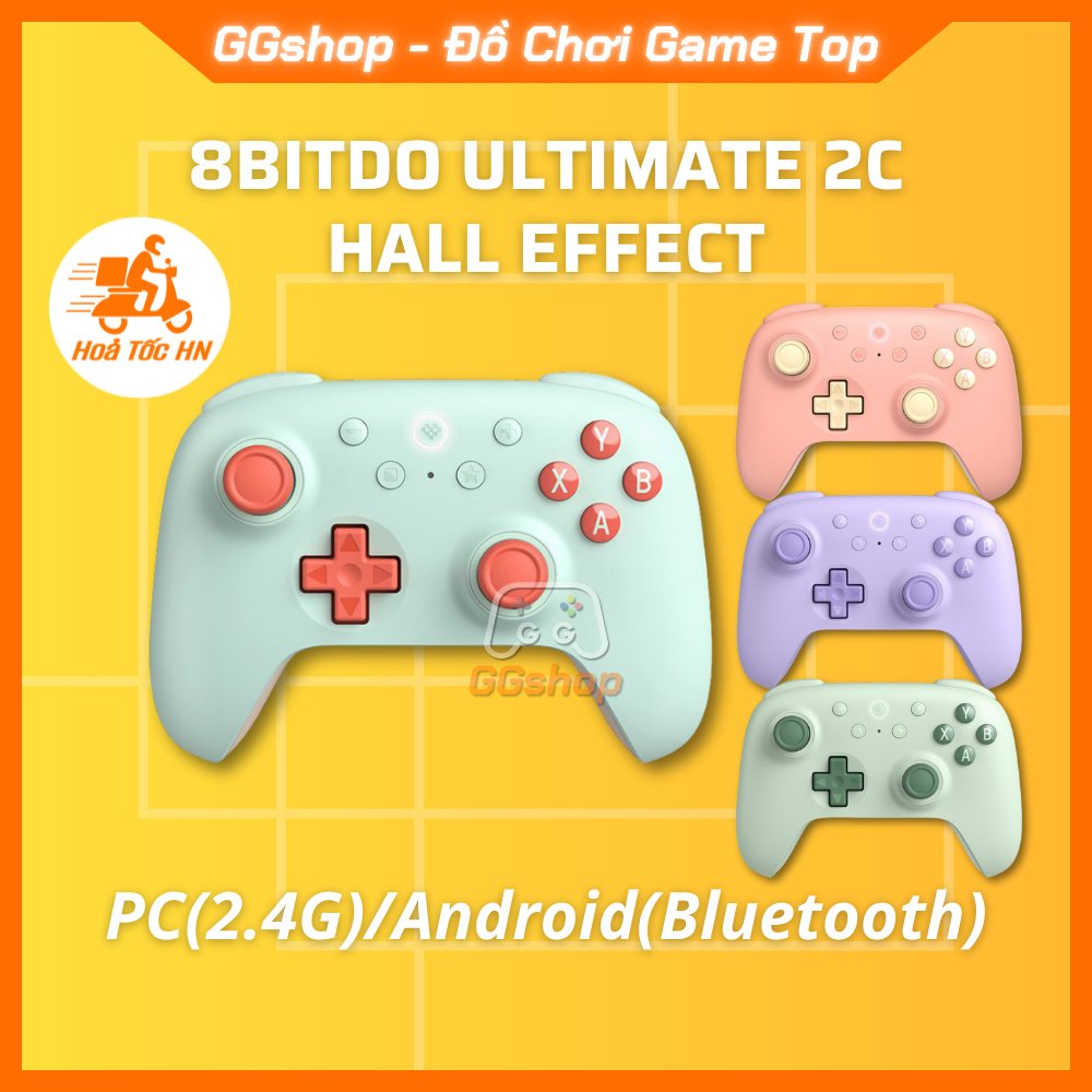 8bitdo Ultimate 2C Hall Effect Controller for PC/Android Gaming ...