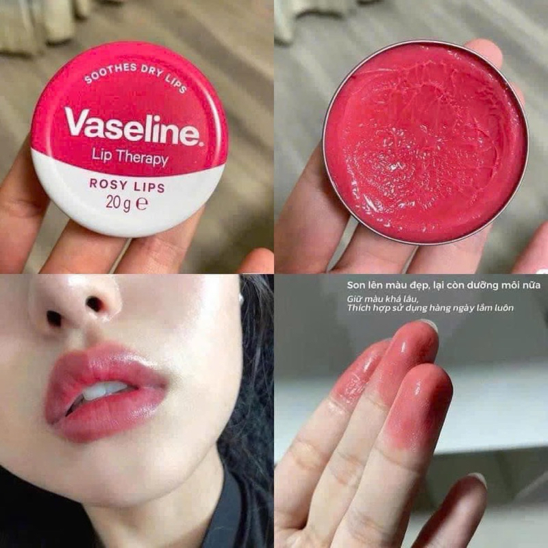 Vaseline Rosy lips lip balm 20g - jar | Shopee Philippines