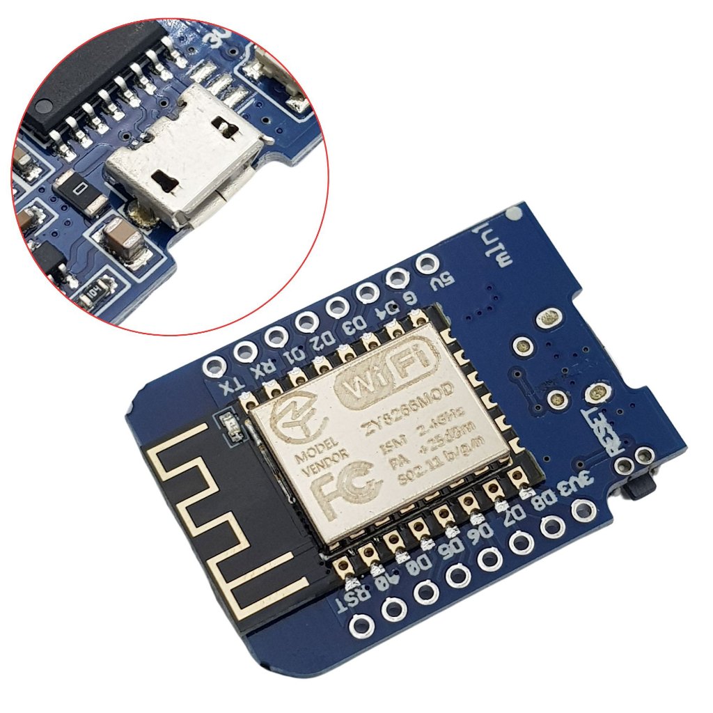 Esp8266 NodeMCU Lua D1 Mini Wifi embedded programming circuit - using DIYLed Ambilight | Shopee ...