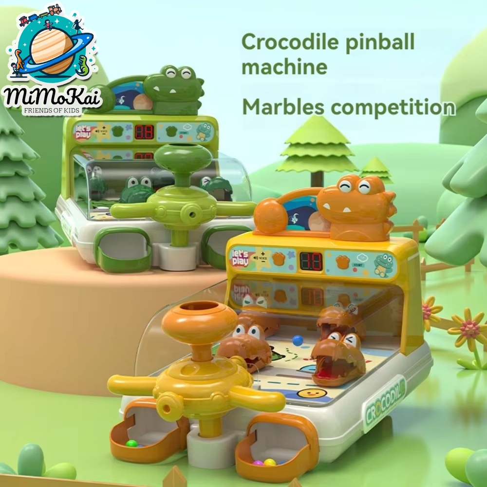 Desktop Pinball Machine Crocodile Shooting Version Board Game | Shopee ...
