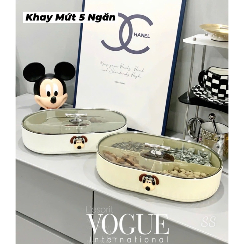 5-compartment jam tray for displaying CNY with transparent lid ...