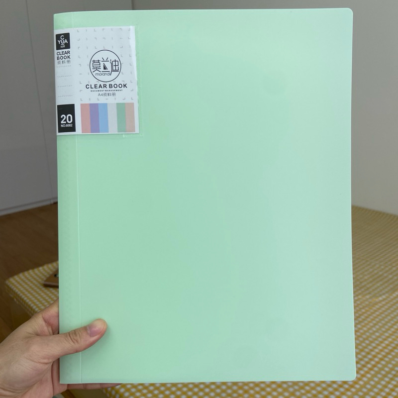 Plastic cover, 20-sheet A4 leaf File, learning materials. Includes 3 ...