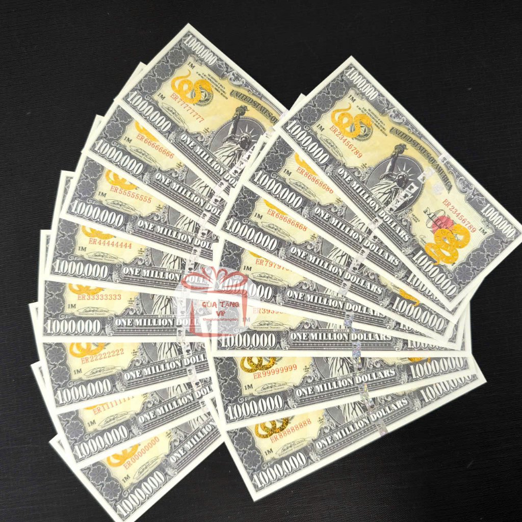 [SET Of 15 VIP SR SHEETS] 1 million dollars solid-plated souvenir ...