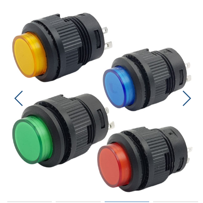 Release push button with light 16mm R16-503 red yellow green screw ...