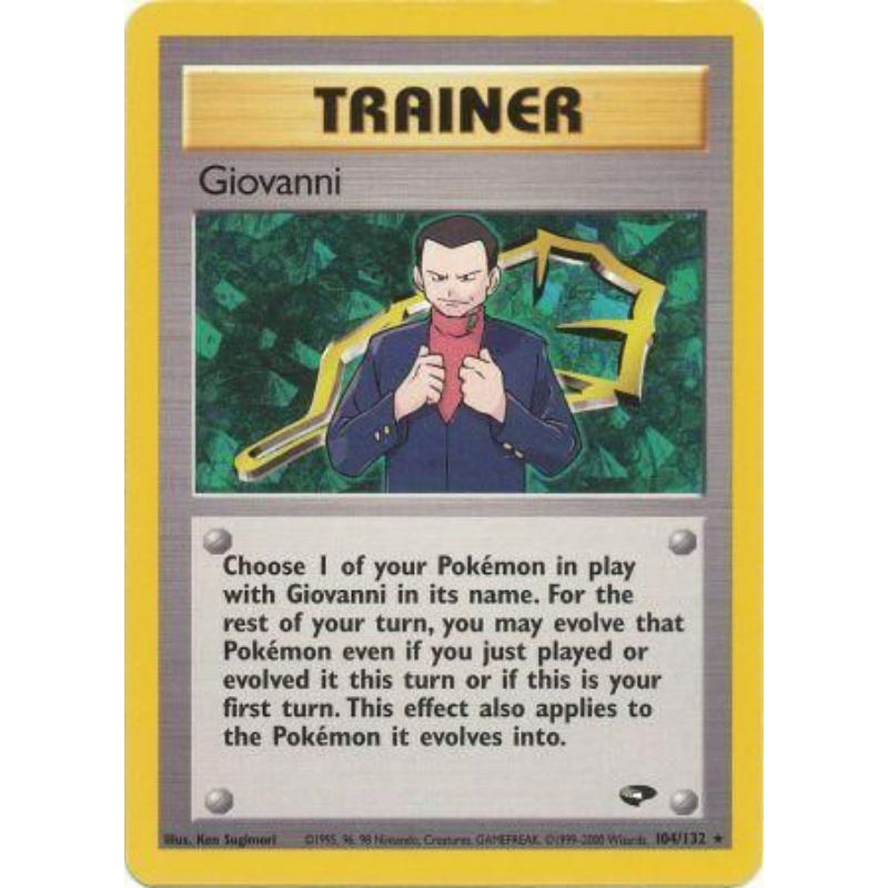 Tcg Giovanni Pokemon Card - 104/132 - Rare Unlimited | Shopee Philippines