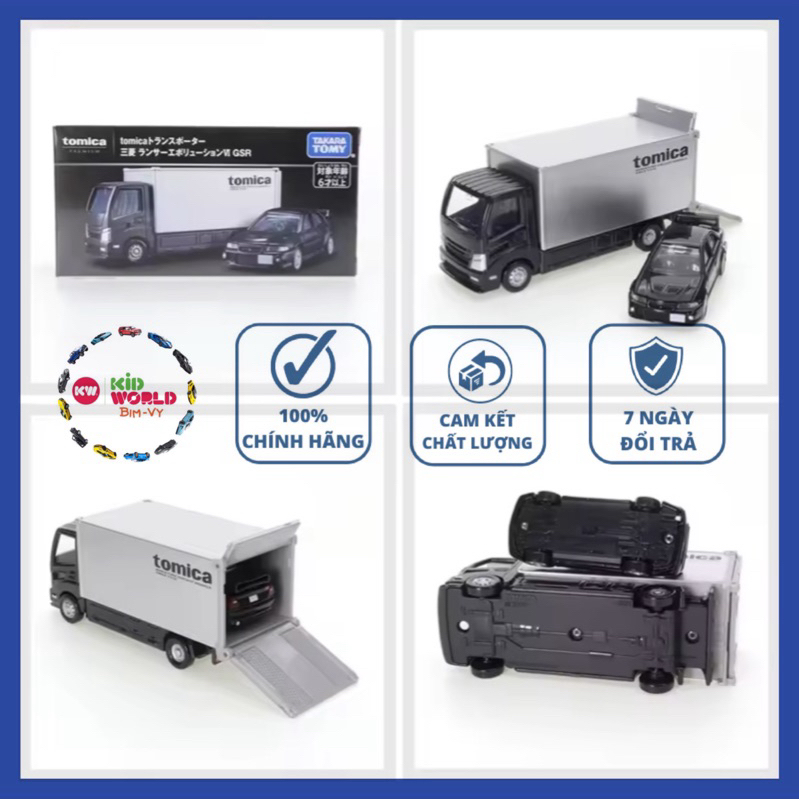 Tomica Box Premium Transporter Mitsubishi Lancer Evolution VI GSR model ...