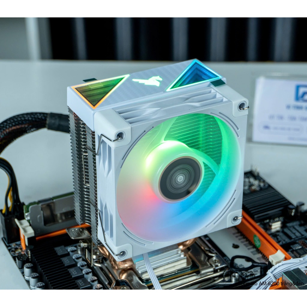 Tomato AM-6200 Infinity RGB Led CPU Fan Air Cooler - Black / White ...
