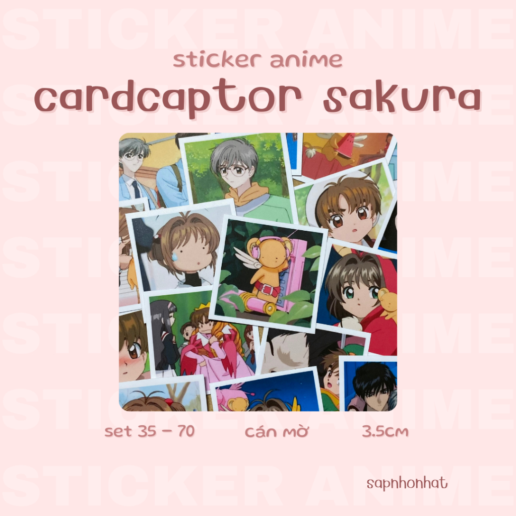 Pale Small Stall | Set of 35 - 70 Anime Cardcaptor Sakura Sealing ...