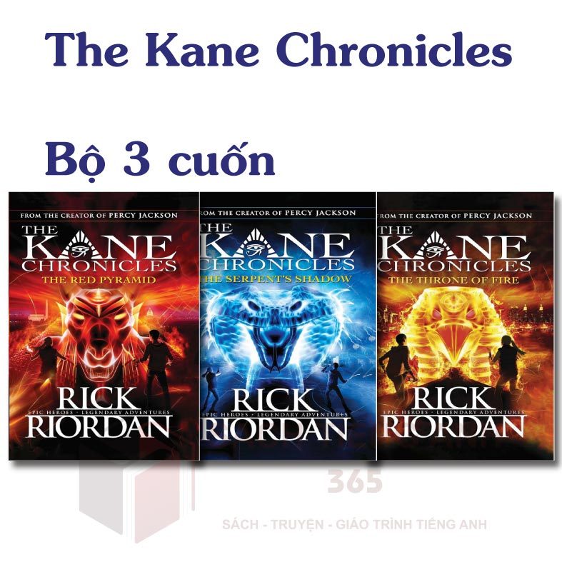 Story - The Kane Chronicles - set of 3 books - anti-glare yellow paper ...