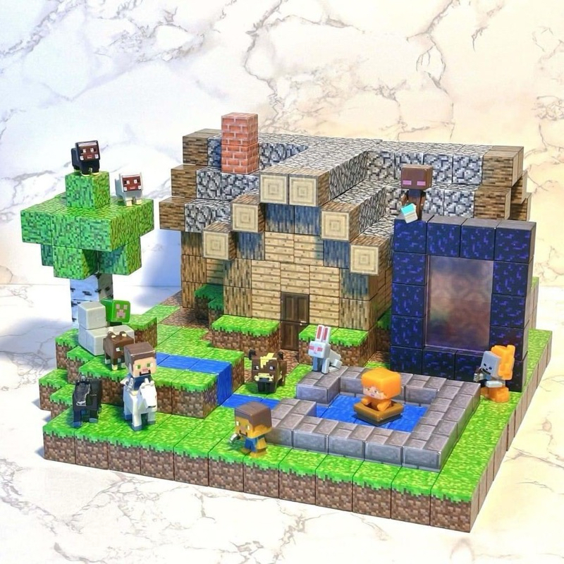Minecraft Assembly Model Magnetic Blocks Minecraft Block Magnets ...