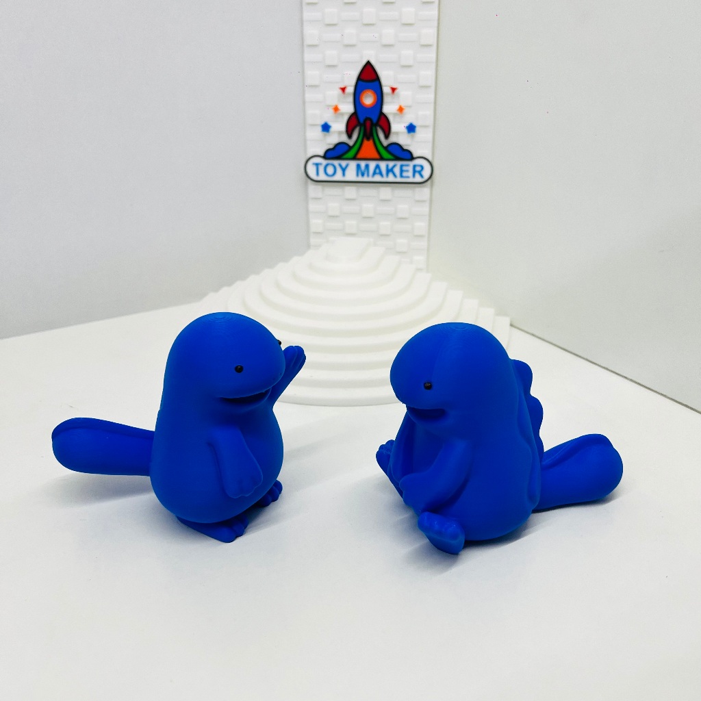 Quagsire Model - 3D Printed Pokemon 10cm High, Safe PLA Plastic ...