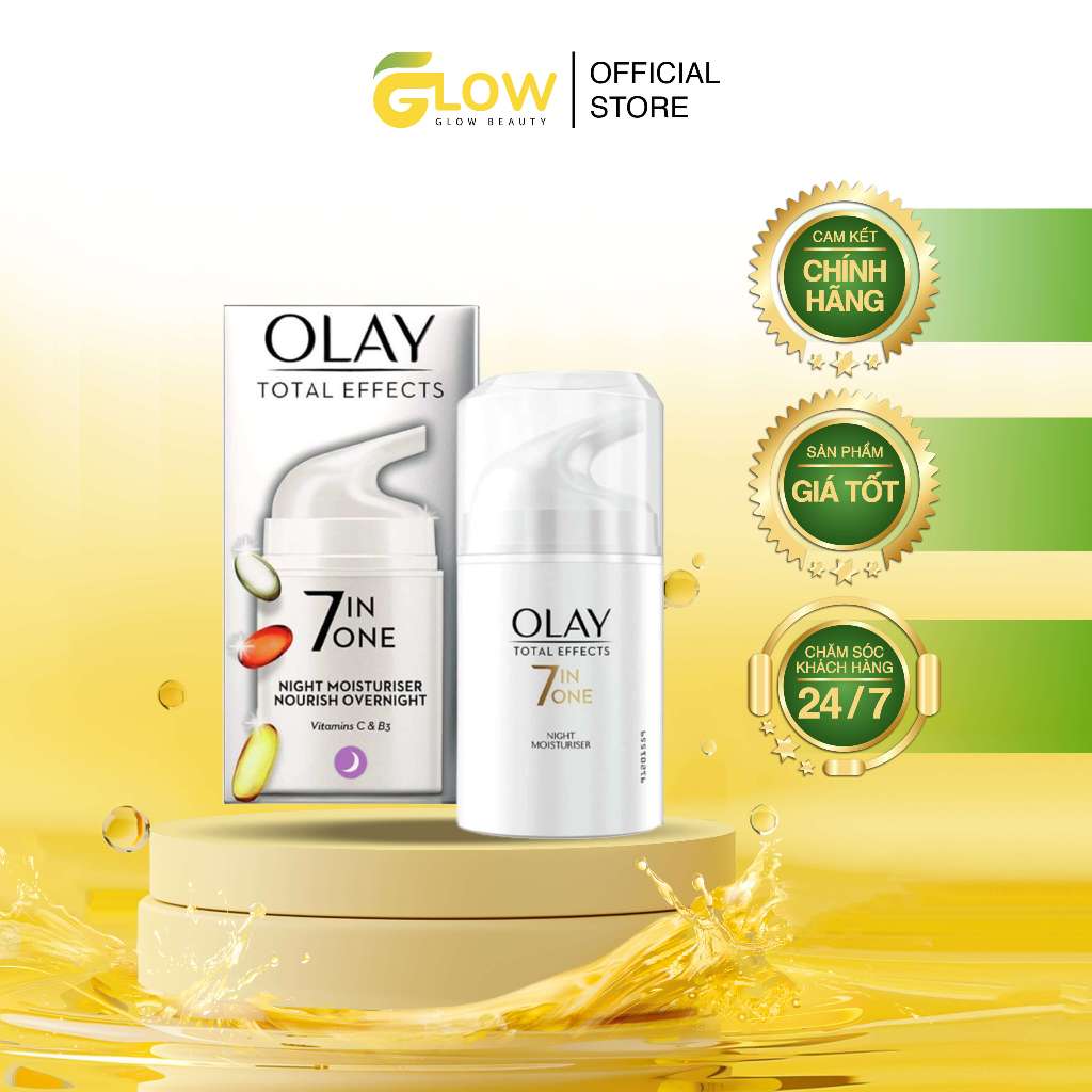 Olay Total Effects 7 in One Night Moisturizer Nourish Overnight 50ml ...
