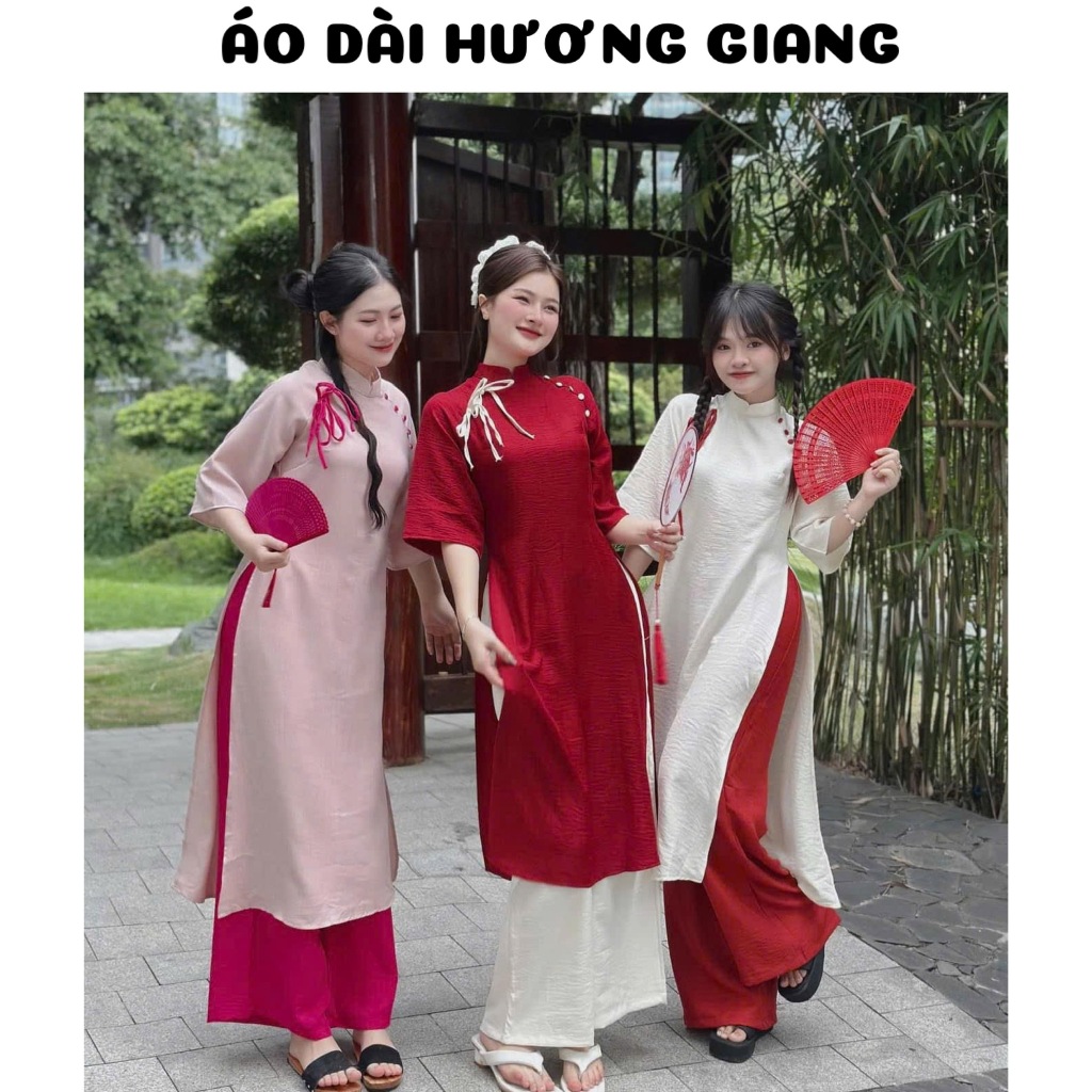 Innovative ao dai with many outstanding colors, super pretty image - Huong Giang Ao Dai | Shopee ...