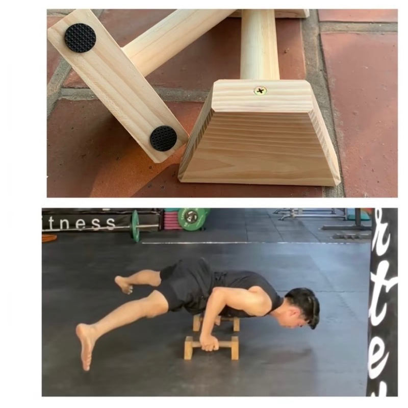 Parallettes pine wood push-ups, push-ups for chest exercises, plans ...