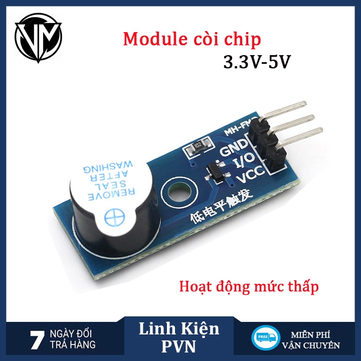 3.3v-5v Chip Buzzer Module, used to make sound when signaling | Shopee ...
