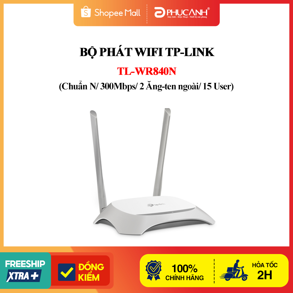Tp-link TL-WR840N wifi Router (N Standard/ 300Mbps/ 2 External Antennas ...