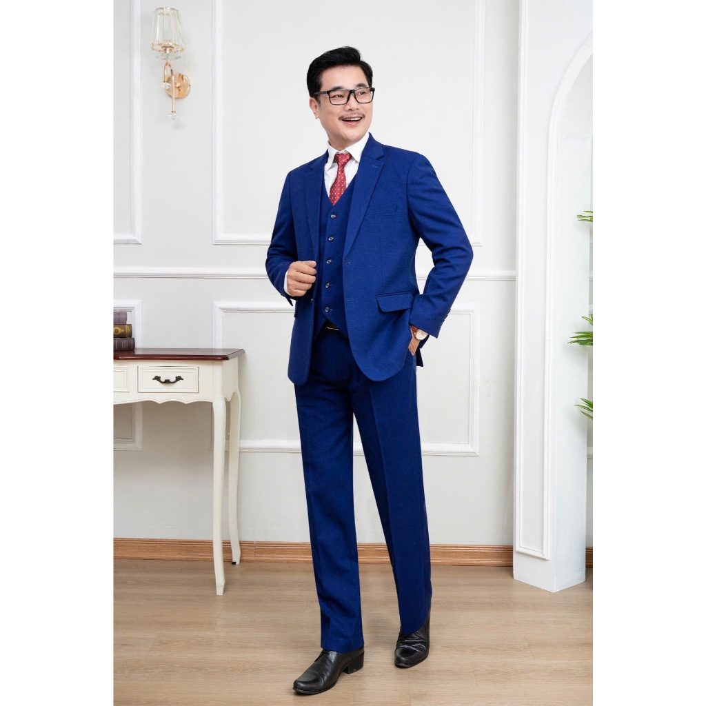 Luxury MIDDLE-AGED VEST SET INCLUDED 1 GILE AND 1 BROADED TIE | Shopee ...