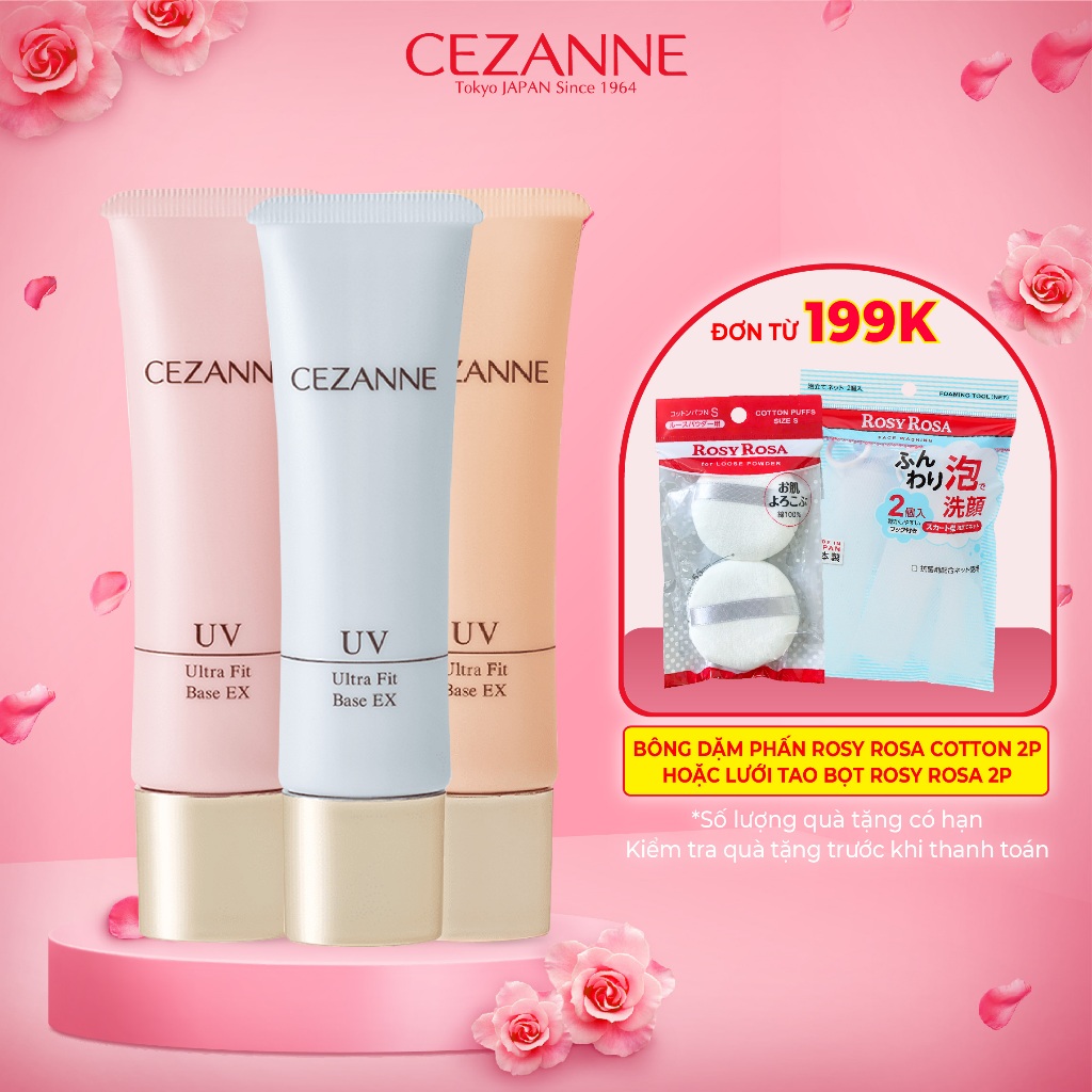 Cezanne UV Ultra Fit Base EX makeup primer Japan moisturizing and tone-enhancing 30g | Shopee ...
