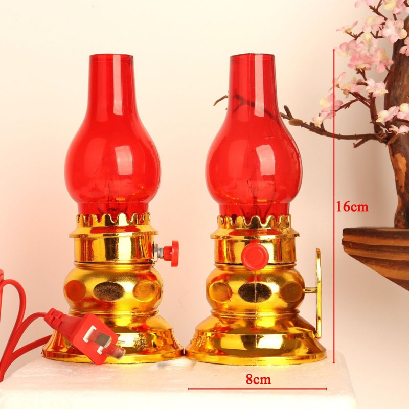 [Easy to change bulbs] Oil lamp-style worship lamp, altar lamp, Buddha ...