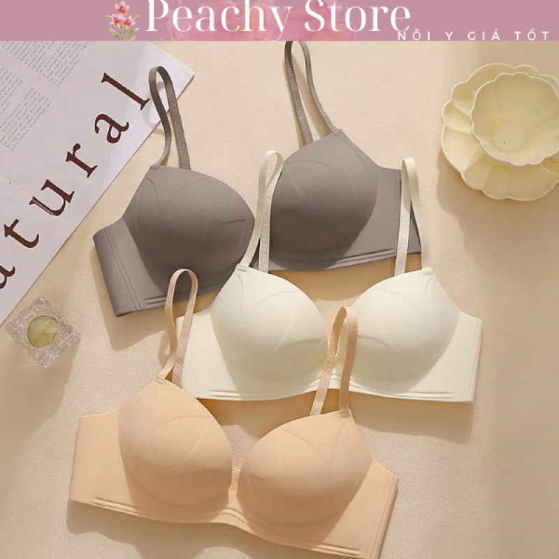 Women's Bra with Hand Pads, 2cm thick no-wire smooth rubber bra, breast ...