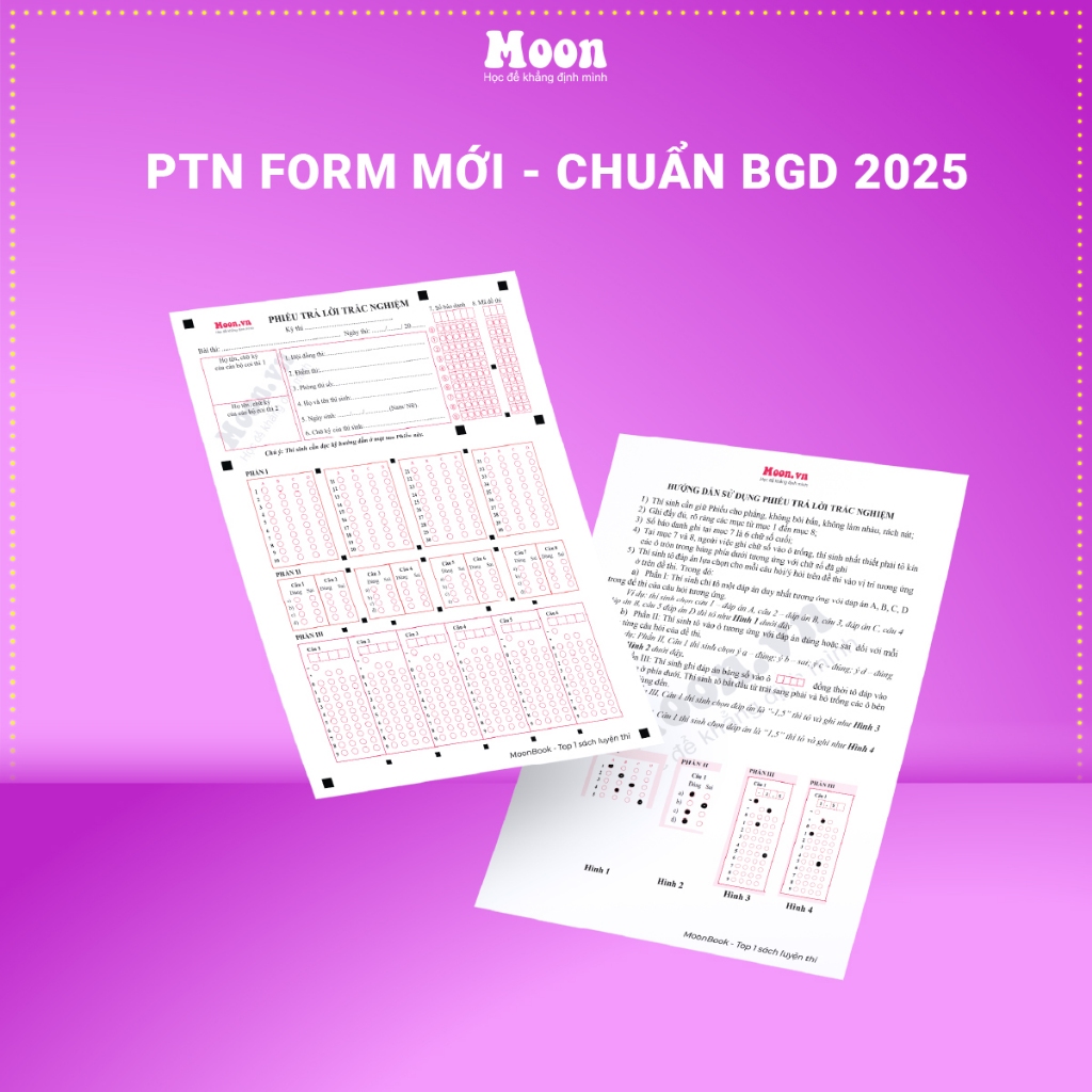 Moonbook multiple choice test sheet standard for the national high ...