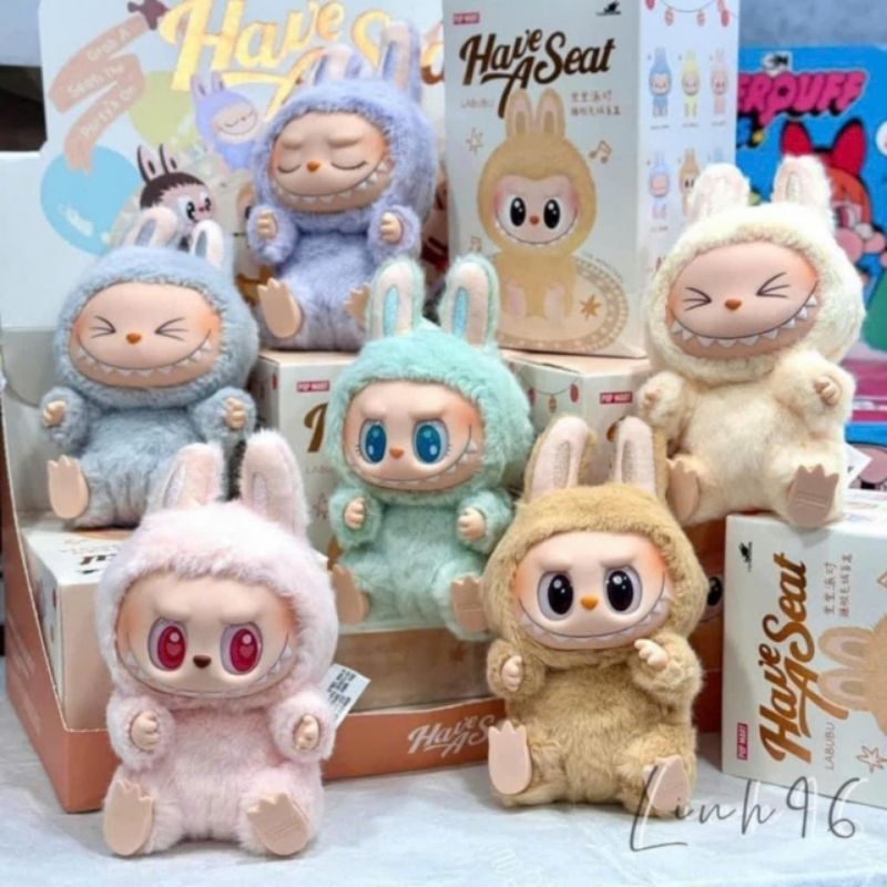 Blind Box Labubu v1 V2 Labubu Macaron Pop Mart Keychain | Shopee ...