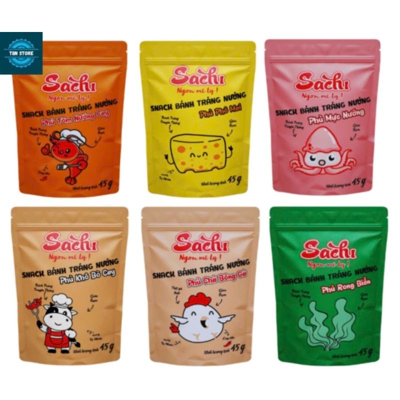 Sachi Snack Grilled Rice Paper - Mixed Flavors of All Kinds (Combo of ...