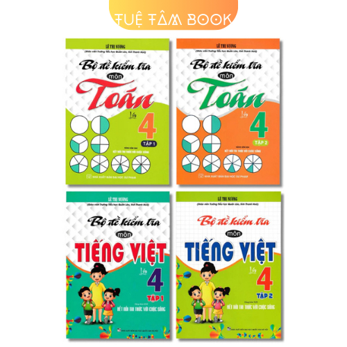 TRI Book - Combo Math + Vietnamese test set for grade 4 (Connecting ...