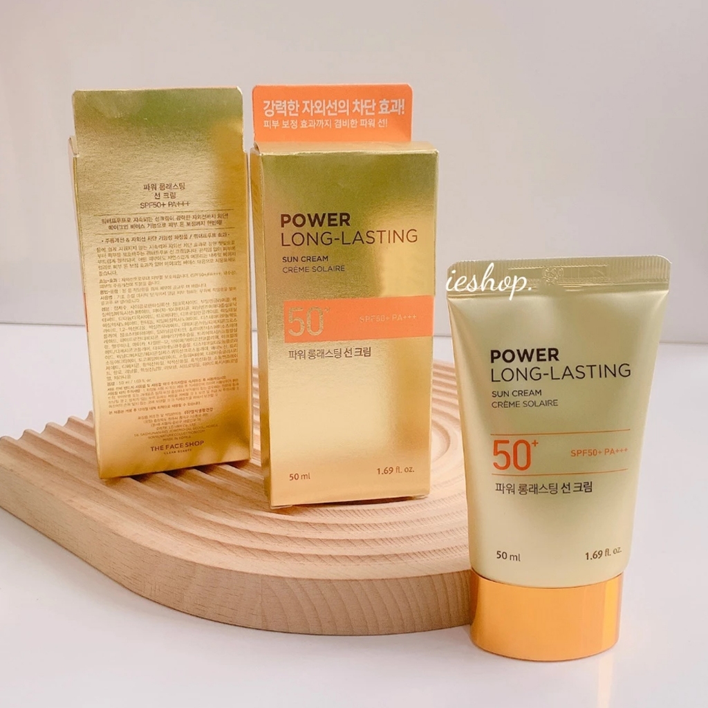 The Face Shop makeup sunscreen Power Long Lasting SPF50+ PA+++ 50ml ...