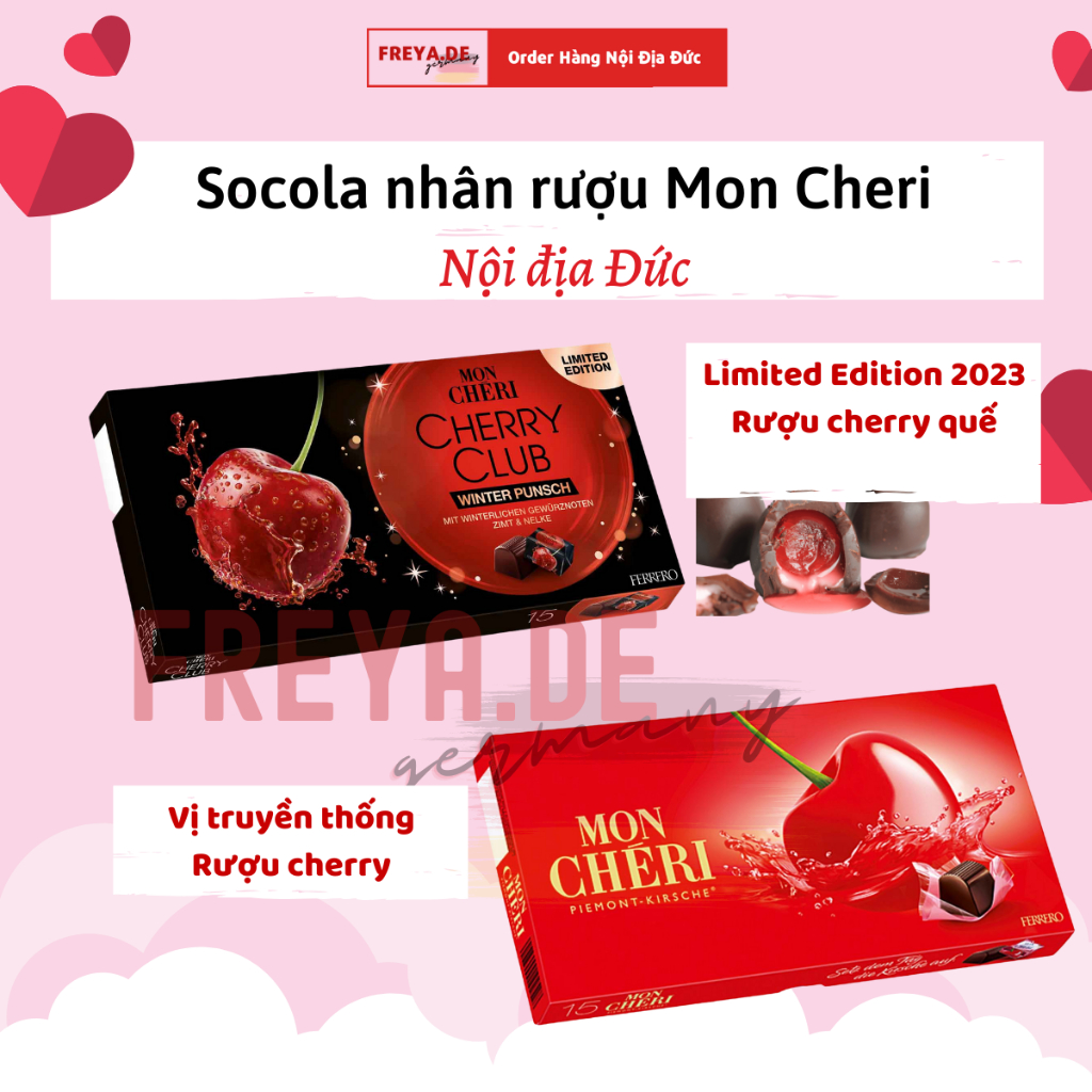 [DOMESTIC Germany] Mon Cheri chocolate box 157g - Dark chocolate with ...