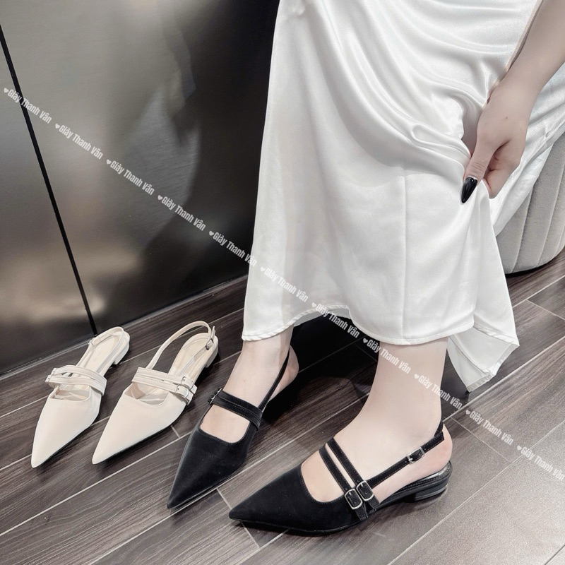 Pointed toe doll shoes with 2 buckle straps, 3cm high (S0093) | Shopee ...