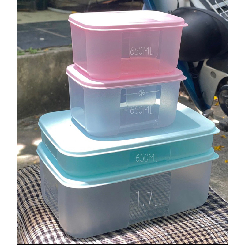 Genuine Tupperware Freezermate Set of 4 boxes | Shopee Philippines