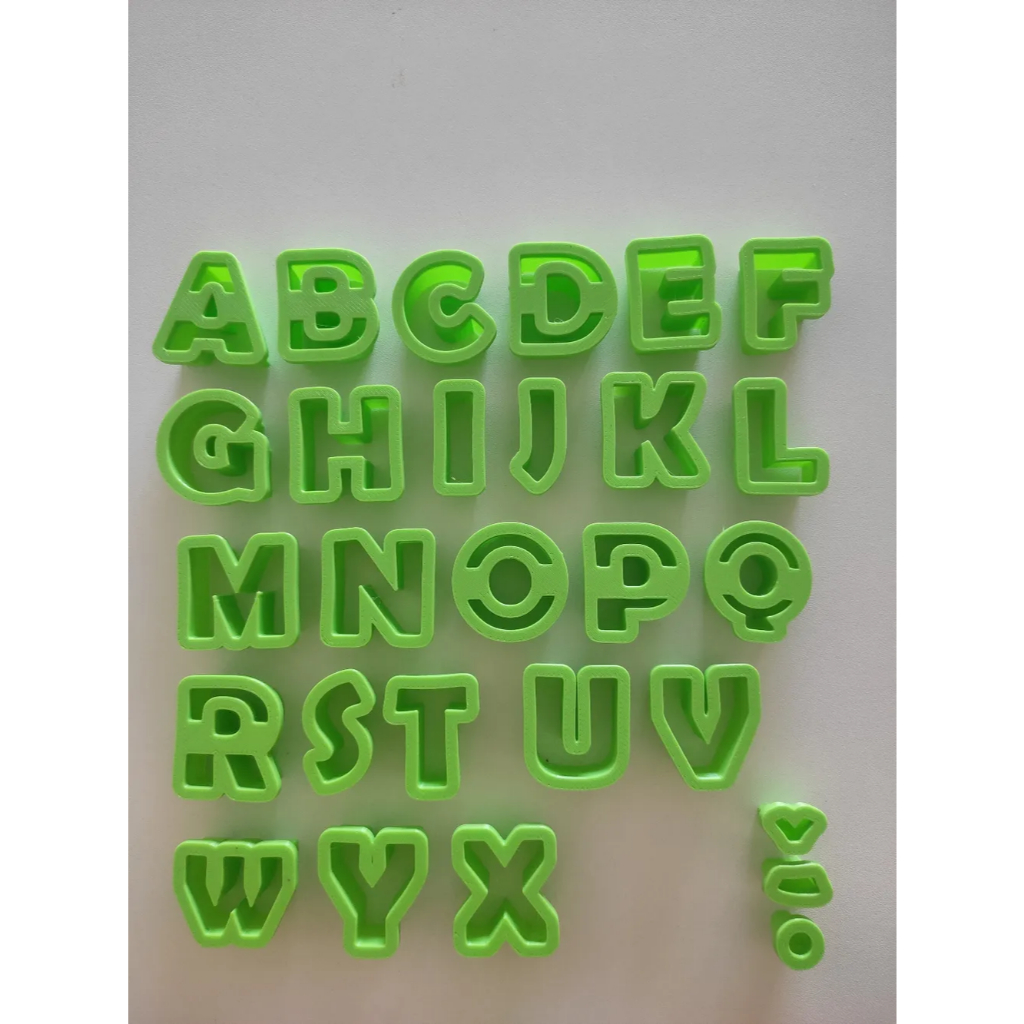 Set of 25 ABC Alphabet cookie cutters, Alphabet cookie molds | Shopee ...