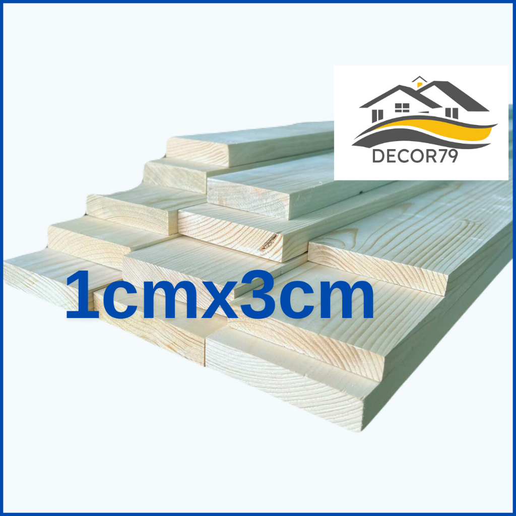 Pre-planed pine wood slats 1cm x 3cm x Length 120cm, Sawn Pallet Pine ...