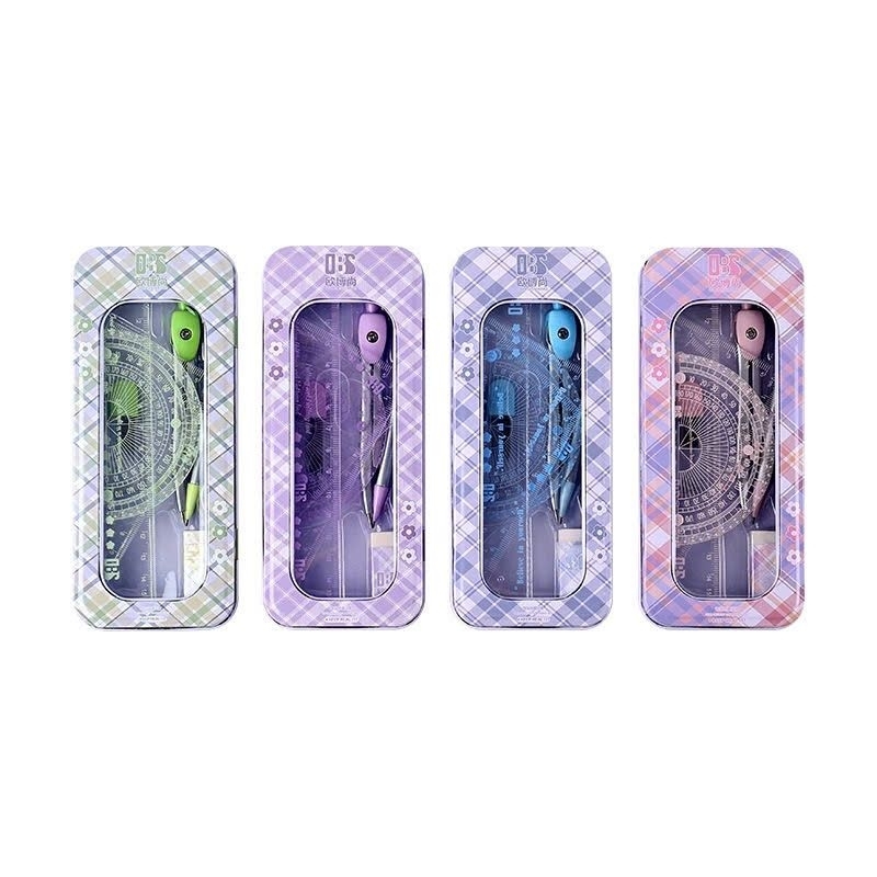 Compa and eke geometry set with 8 cute details for students | Shopee ...
