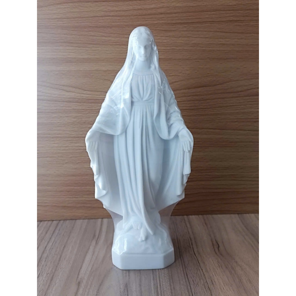 30cm white stone statue of Mother of Grace, high quality thick and ...