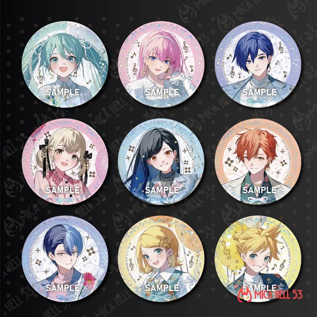 Project SEIKAI Hatsune Miku Badge Glitter SEIKAI Hatsune Miku Badge Ver ...