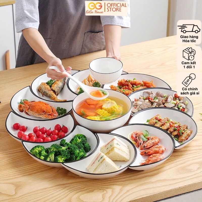 Giga HOUSE Moon plate set, set of 3 - 5 -6 moon plates with novel, eye ...