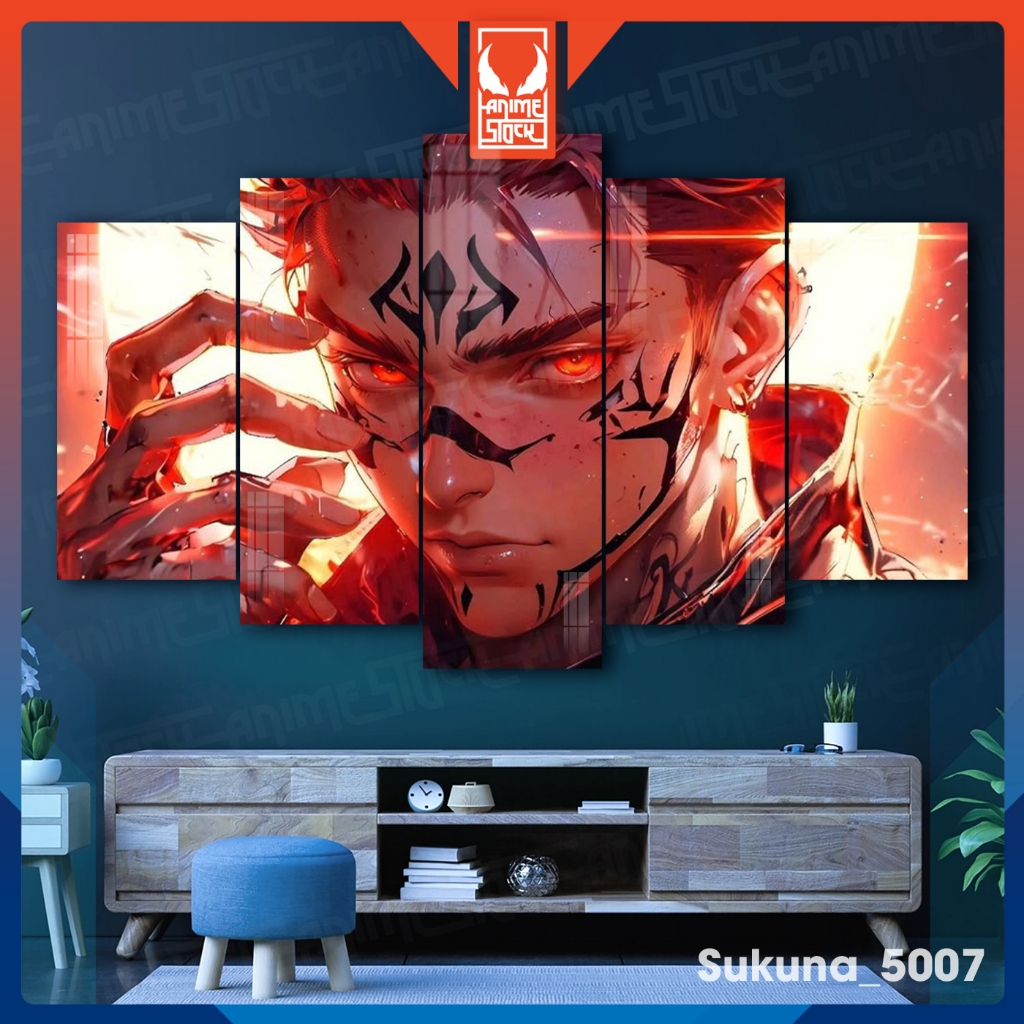[SUPER Cool] Sukuna mirror painting of "jutsu kaisen", beautiful glossy ...