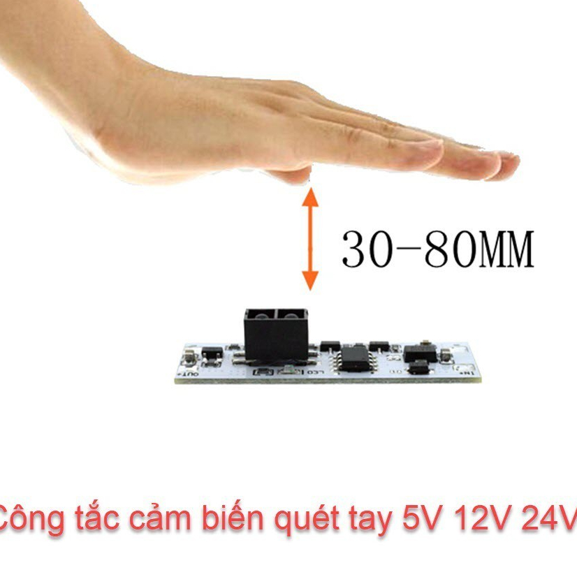 LED proximity light sensor circuit, Smart hand waving sensor 5-24VDC ...