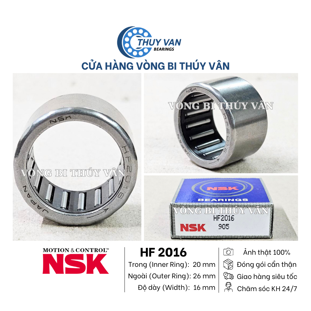 ONE-WAY roller bearing for HF 2016 washing machine 20x26x16 from NSK ...