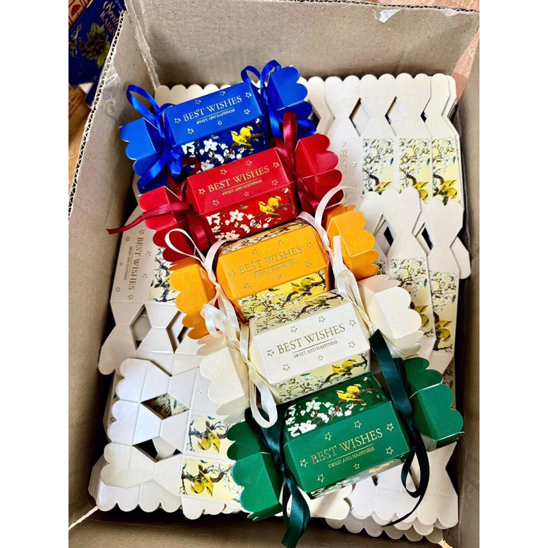 New model 2025 double-ended bow candy shell, candy box for gift basket ...