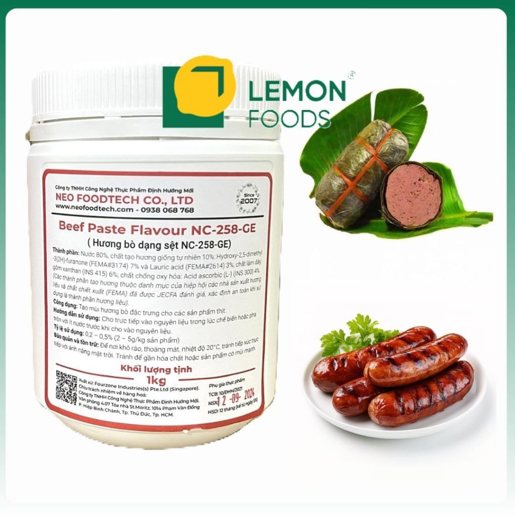 1kg of premium beef flavor paste made in Singapore to create flavor for ...