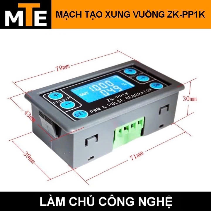 Square Pulse Generator Circuit Pwm Frequency Adjustment Zk Pp1k 100